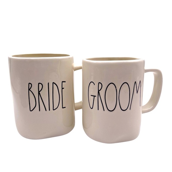 Rae Dunn | Dining | Rae Dunn Bride Groom Ceramic Mugs Set Artisan ...